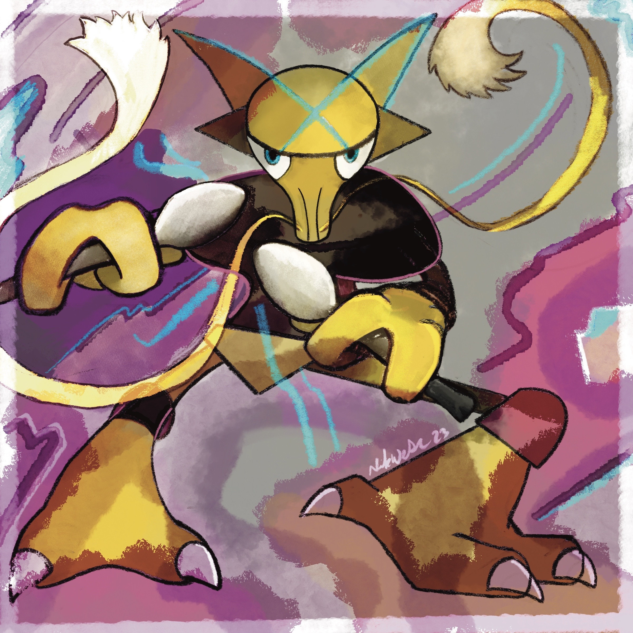 12 X 12 Canvas Print of My Picasso Style Pokémon Art. Buy 2 Get 1 Free ...