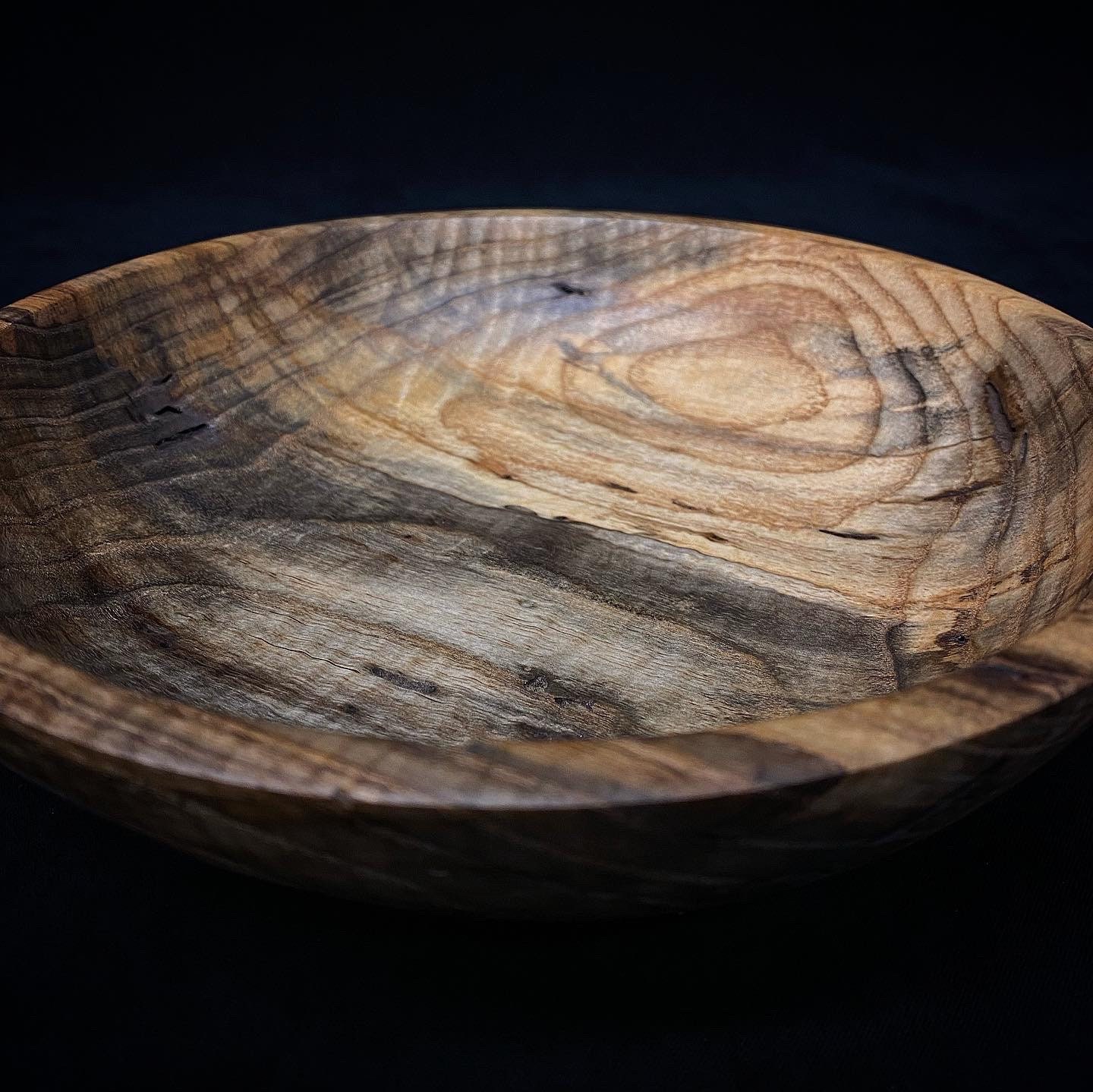 Spalted Curly Ash Handturned Bowl - Etsy