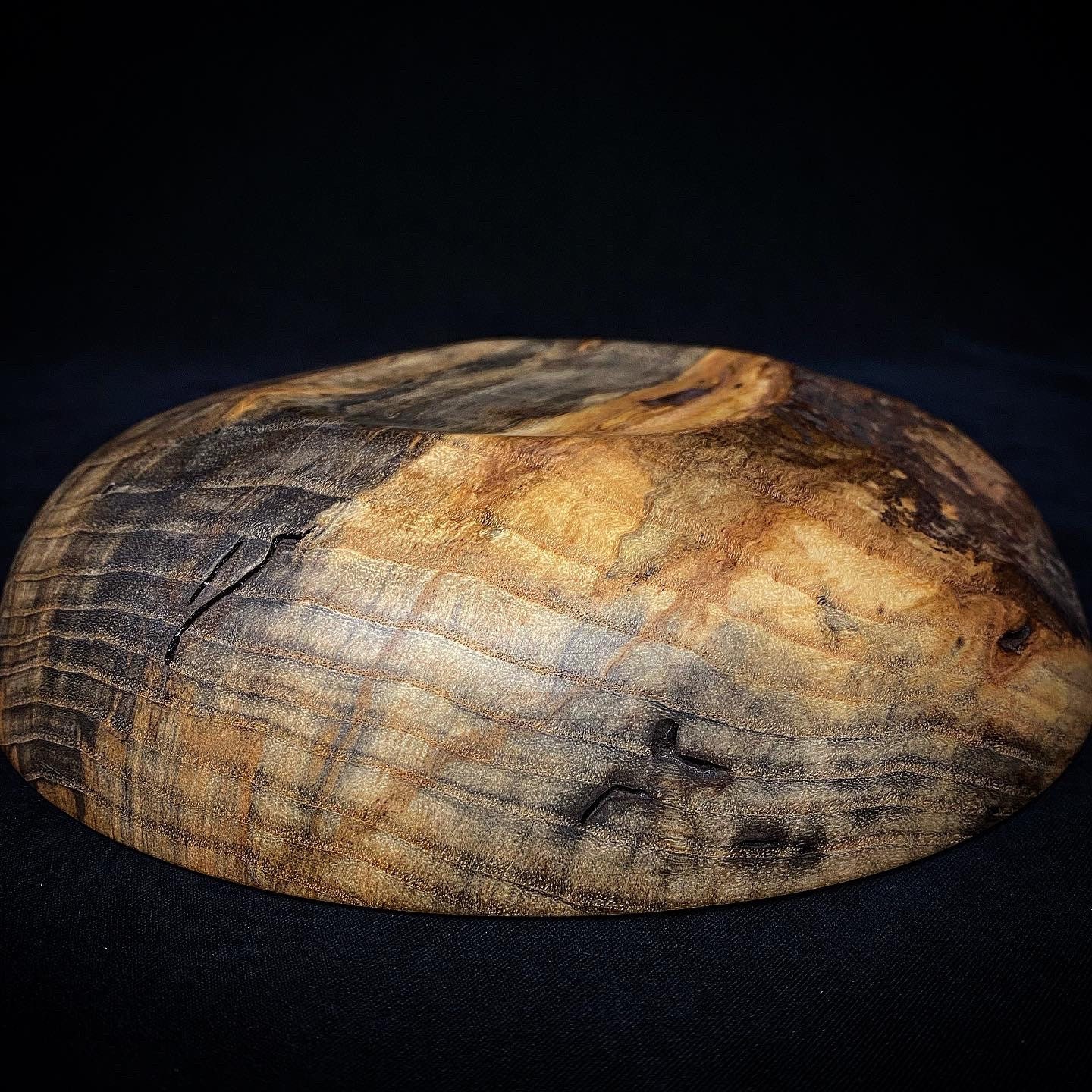 Spalted Curly Ash Handturned Bowl - Etsy