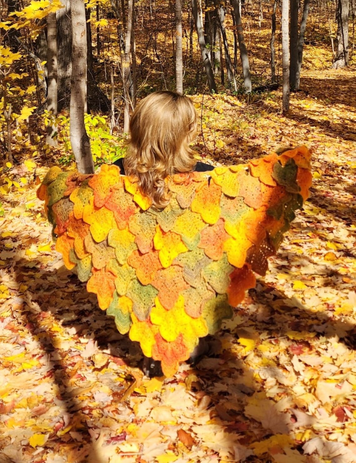 Maple Leaf Shawl - CROCHET PATTERN - Beginner Friendly - Instant ...