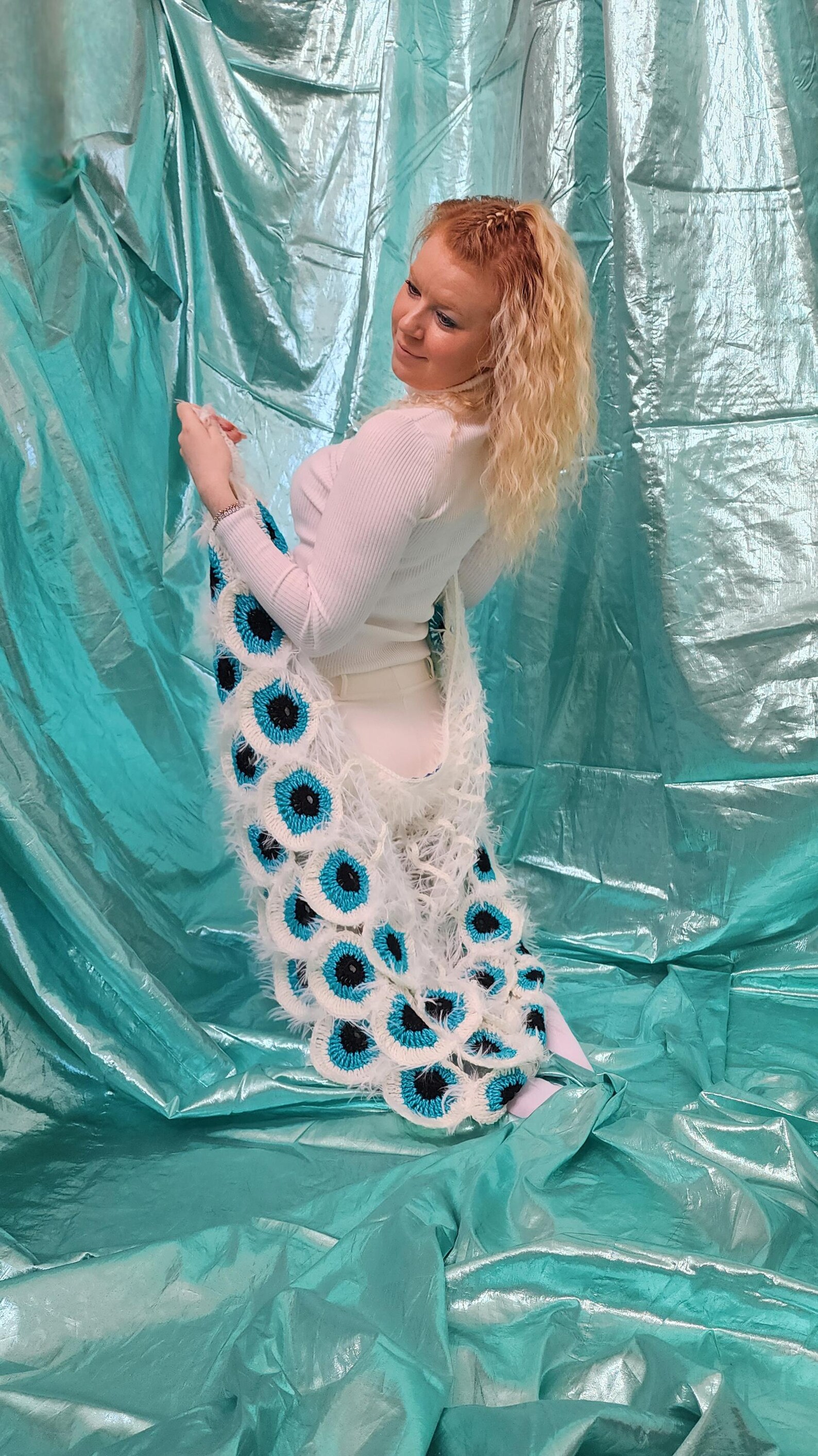 Good Luck Peacock Shawl - Crochet Pattern by Anna Stoklosa, Designer ...