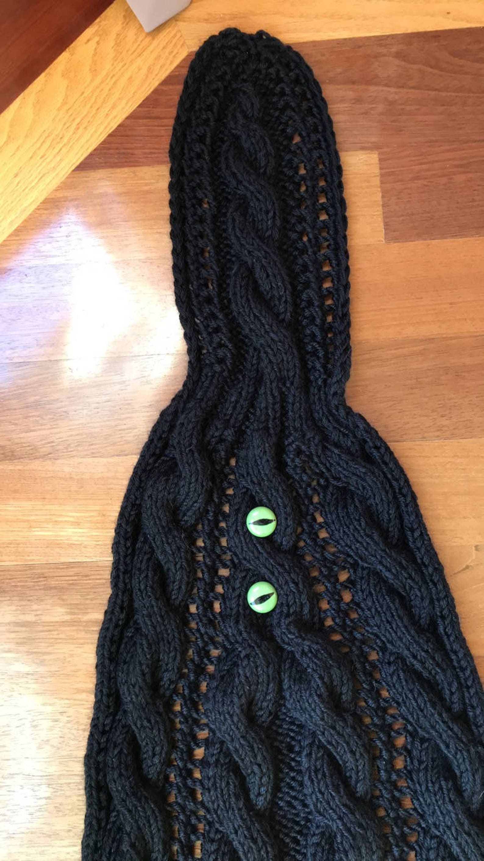 Black Cat Scarf KNITTING PATTERN Instant Download-i Easy & - Etsy
