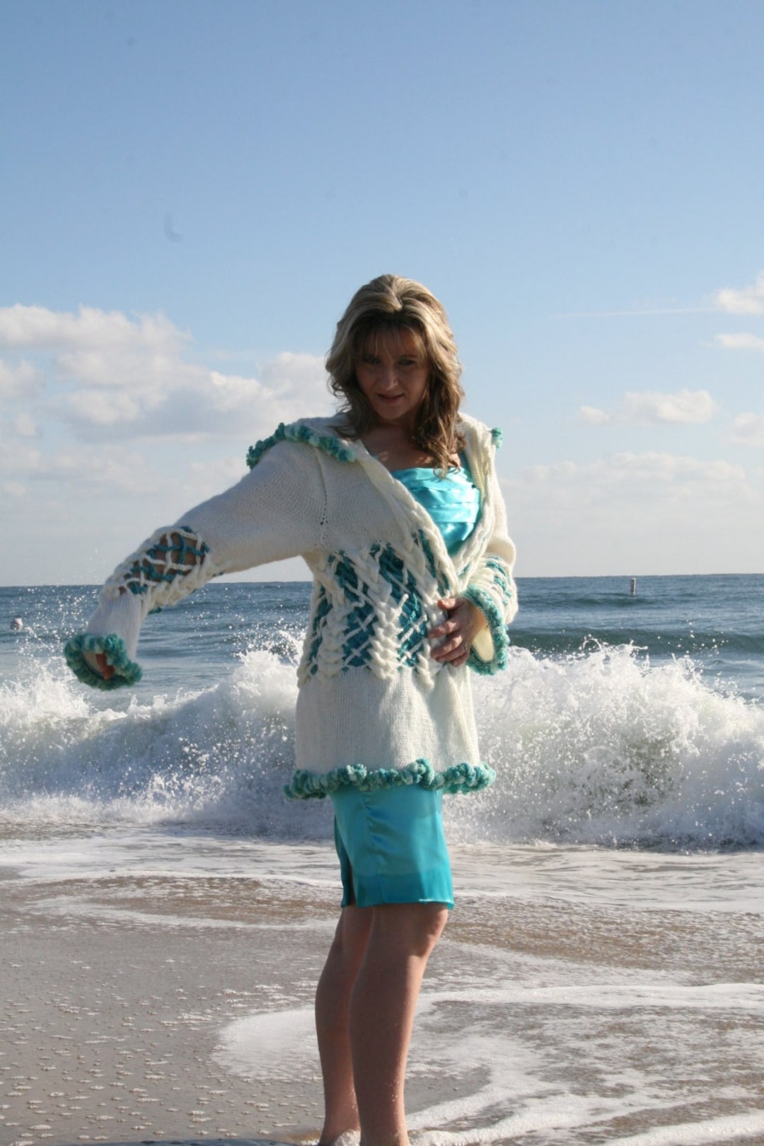 Ocean Sweater Classic Cardigan - KNITTING PATTERN - Beginner Friendly ...