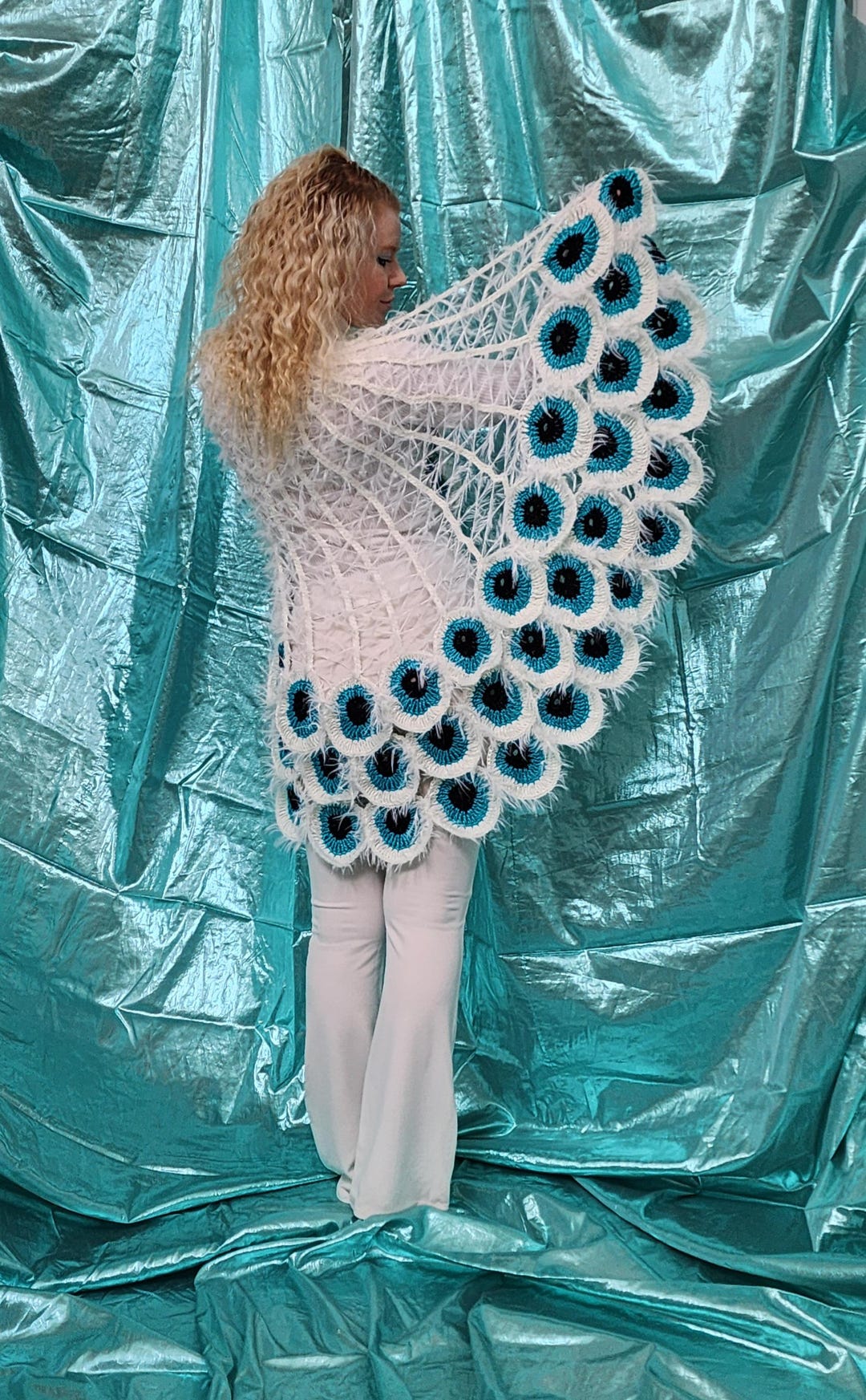 Good Luck Peacock Shawl - Crochet Pattern by Anna Stoklosa, Designer ...