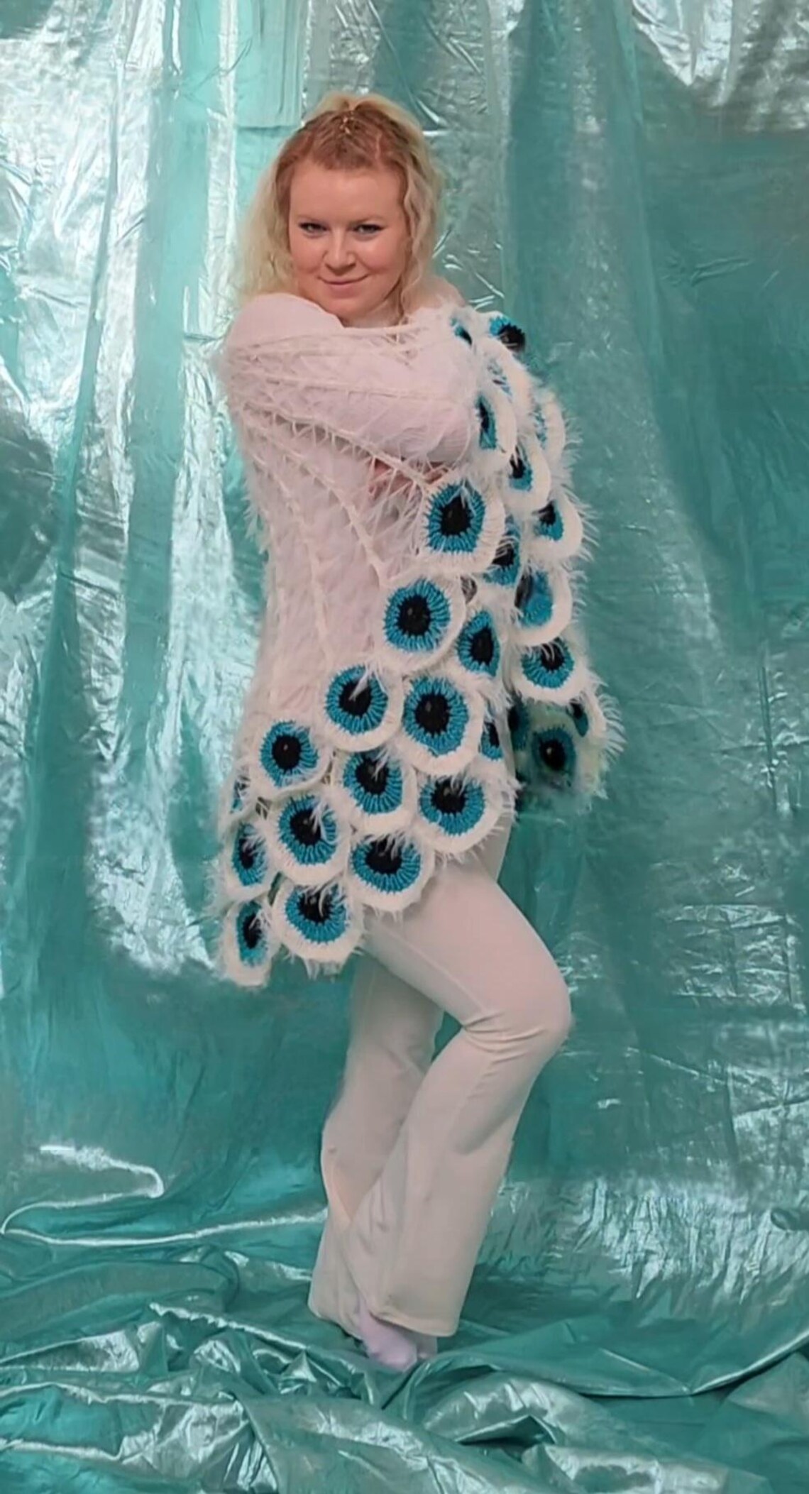 Good Luck Peacock Shawl - Crochet Pattern by Anna Stoklosa, Designer ...