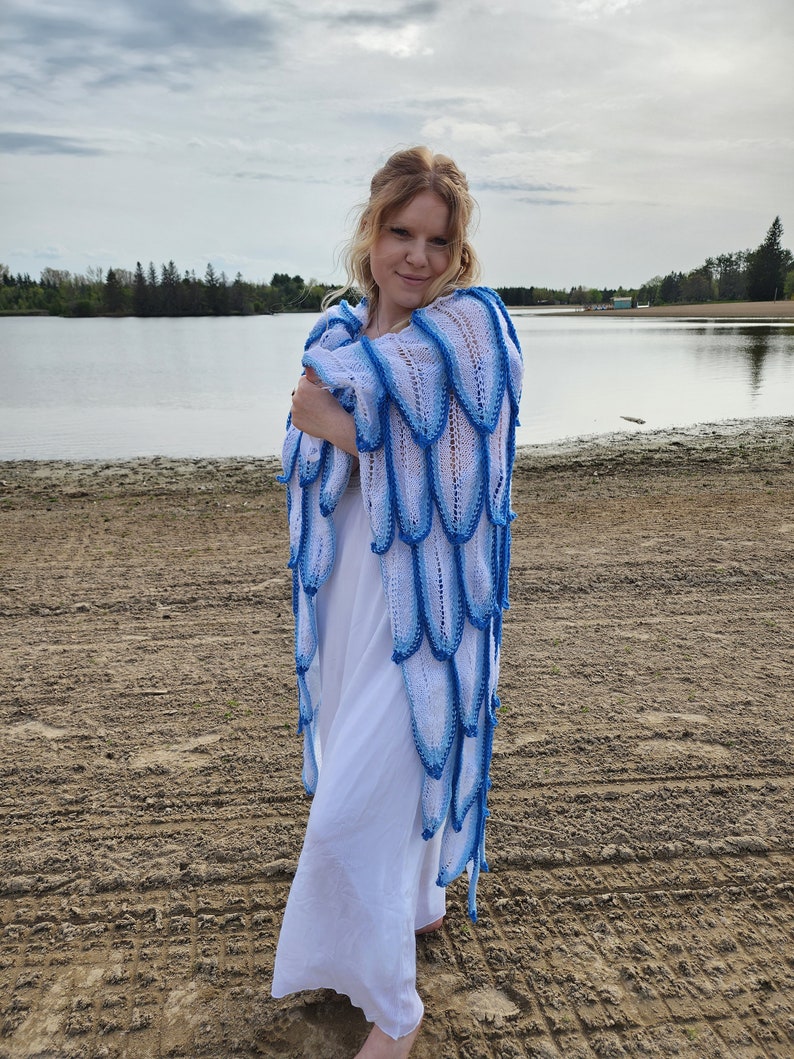 Guardian Angel Wings Shawl - KNITTING PATTERN - Instant Download - Easy ...