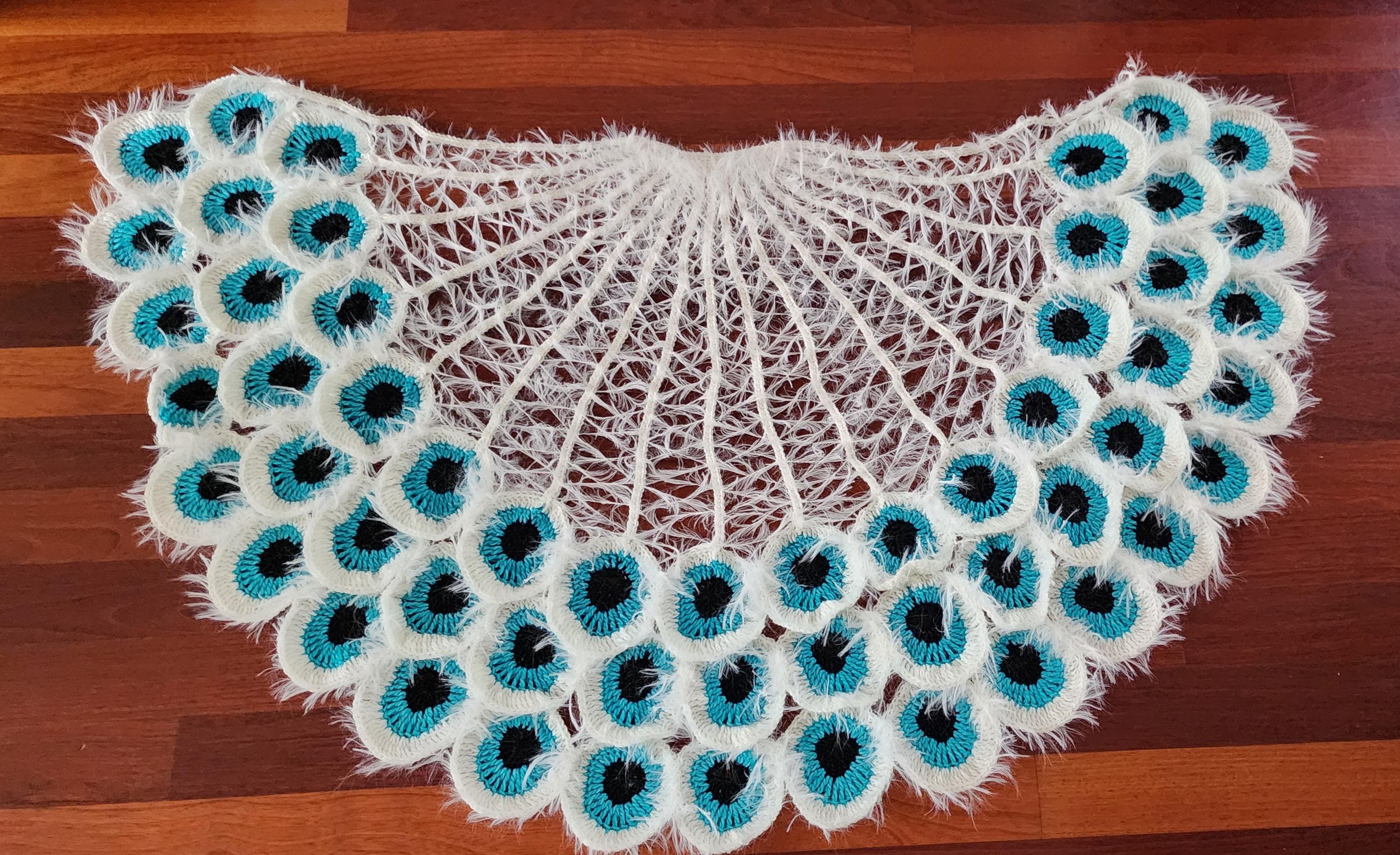 Good Luck Peacock Shawl - Crochet Pattern by Anna Stoklosa, Designer ...