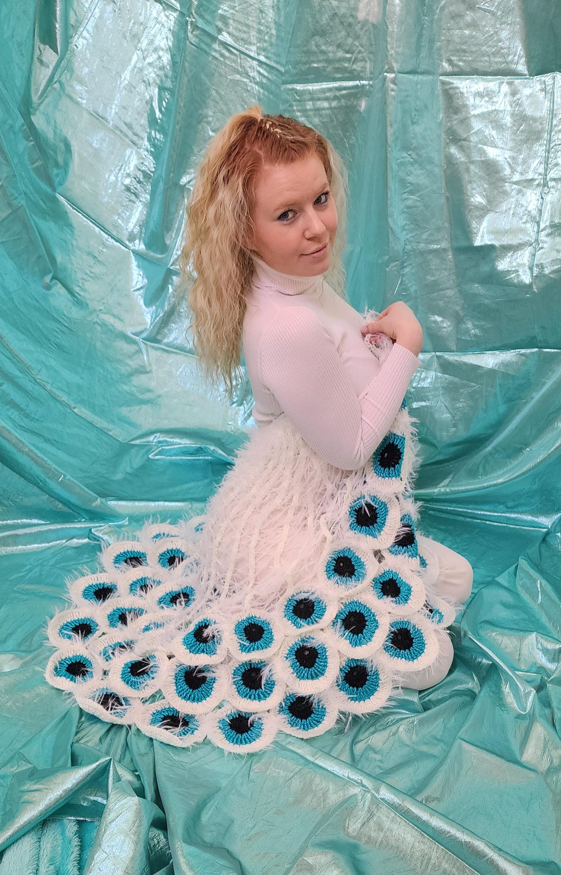 Good Luck Peacock Shawl - Crochet Pattern by Anna Stoklosa, Designer ...