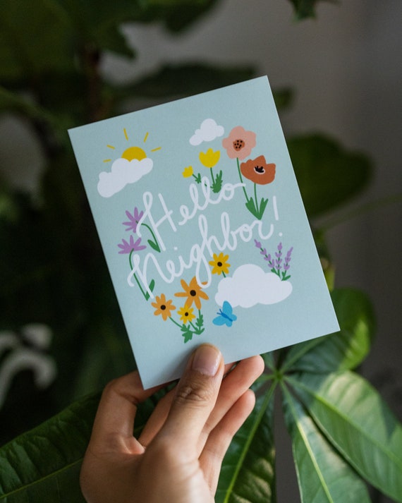 Hello Neighbor Notecard | Etsy