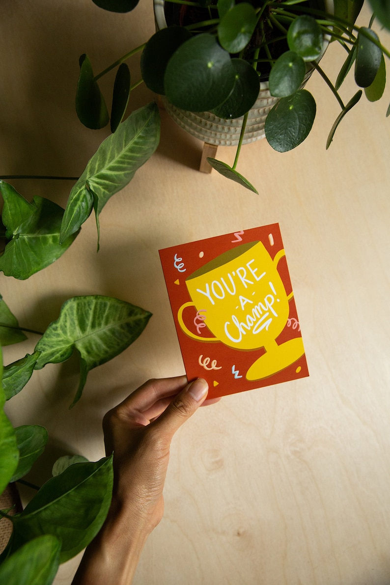 You're a Champ Card - Etsy