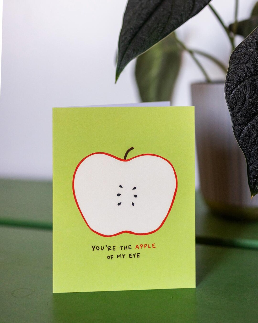 You're the Apple of My Eye Card - Etsy