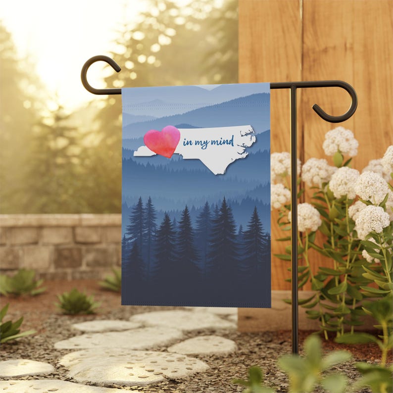 Western North Carolina in My Mind Garden Banner /WNC Strong - Etsy