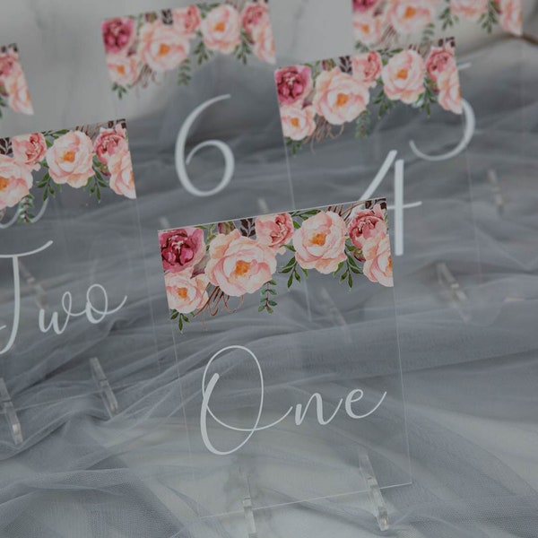 Acrylic Name and Number - Etsy