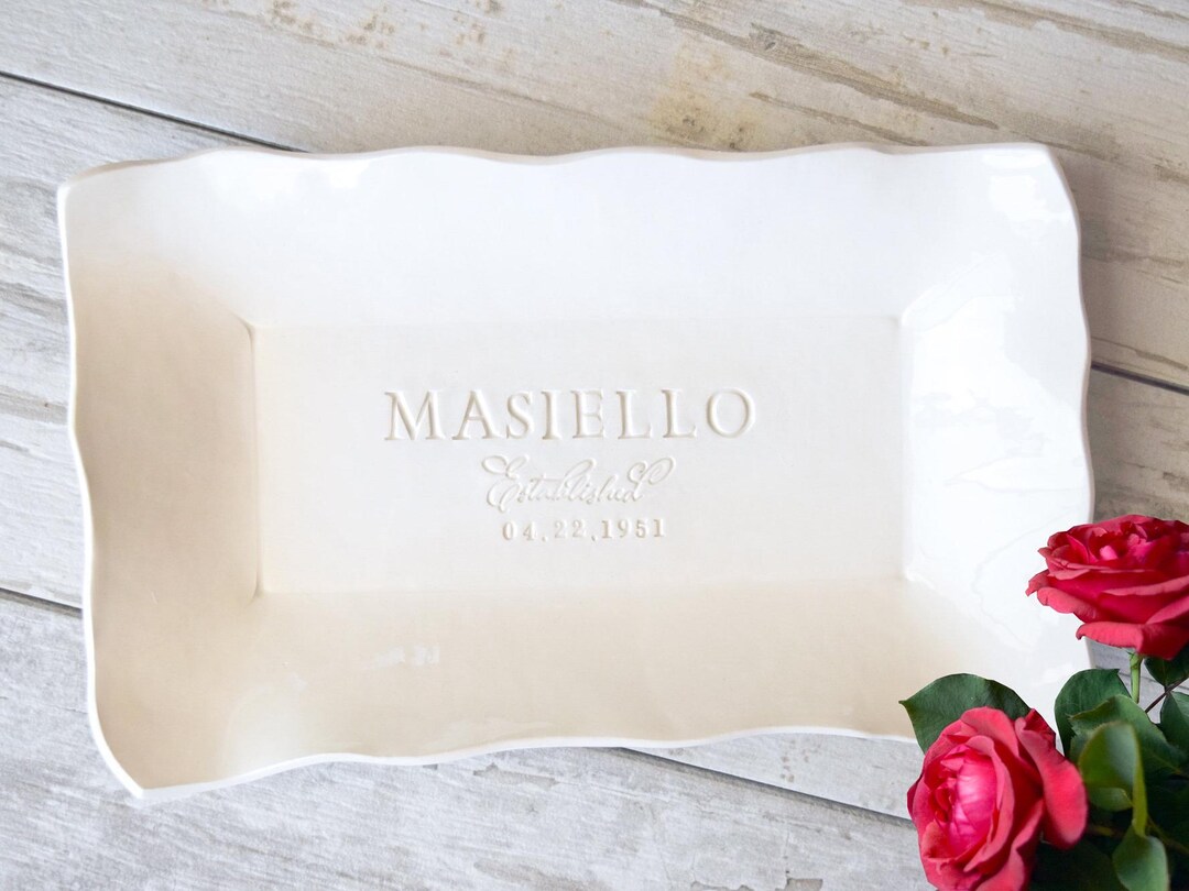 Custom Ceremony Platter Personalized Weddings Trays, Names Date Display ...