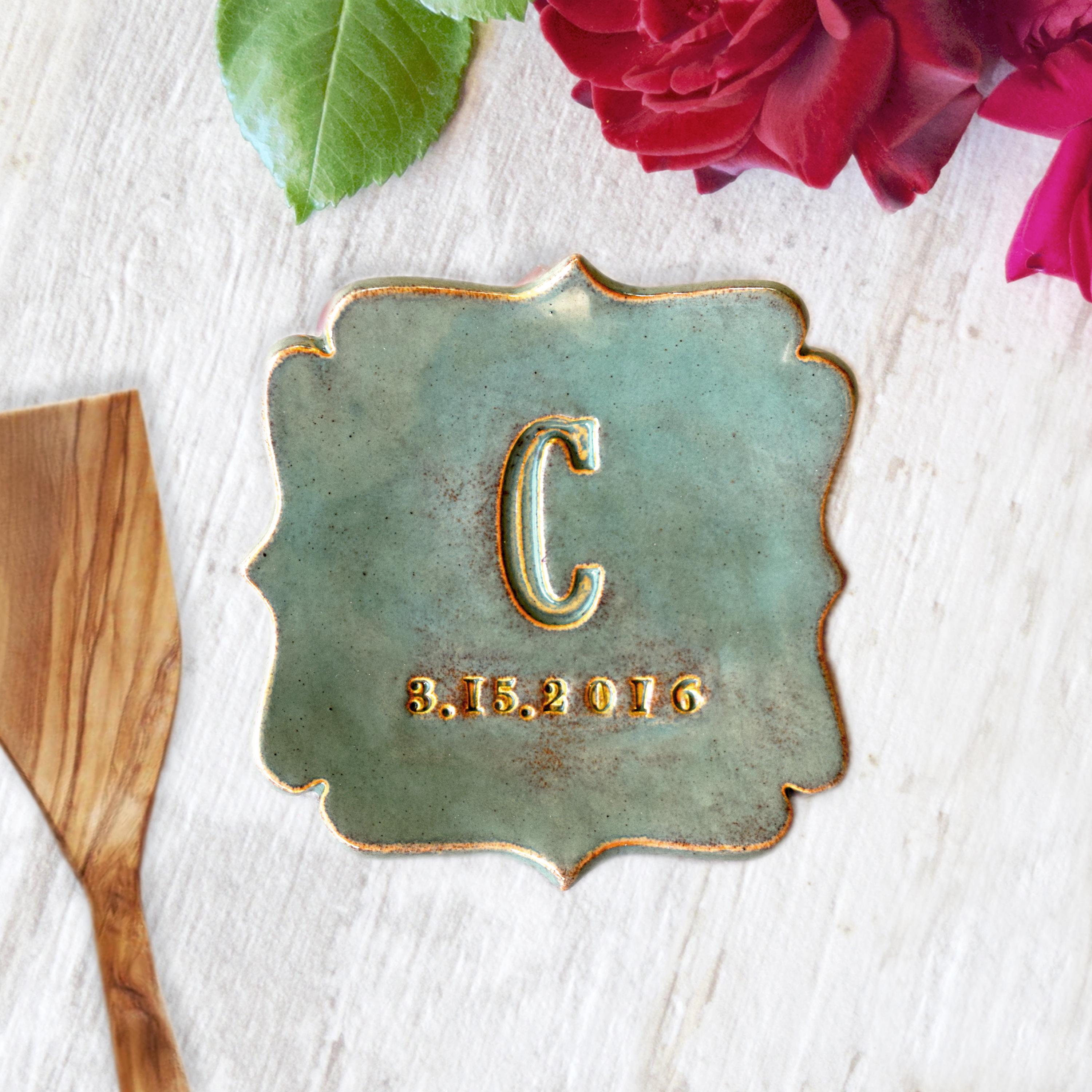 Custom Spoon Rest, Personalized Cookware, Kitchen Utensil Holder ...