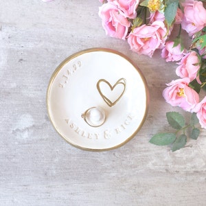 Names Ring Post Dish Engagement Ring Holder Personalize Gifts Proposal ...