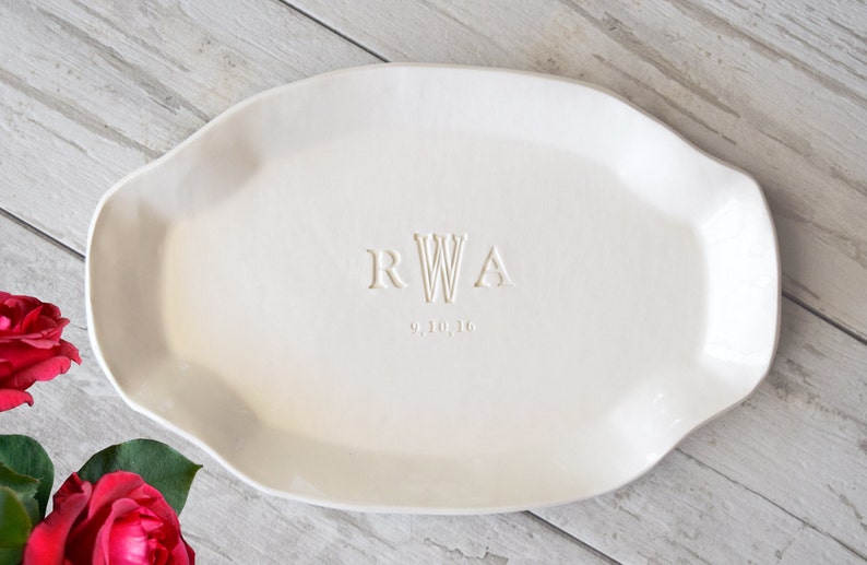 Personalized Pottery Serving Platter Custom Dinnerware - Etsy