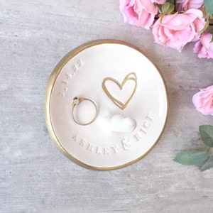 Names Ring Post Dish Engagement Ring Holder Personalize Gifts Proposal ...