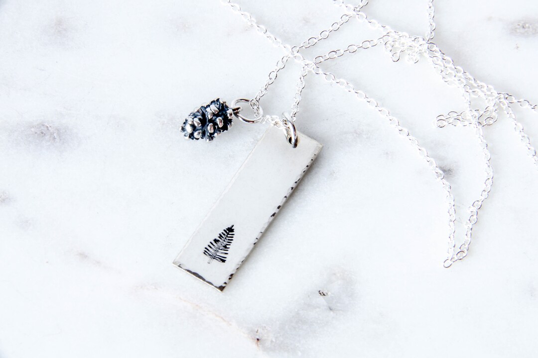 Forest Jewelry/tree & Pine Cone Necklace/rooted Necklace/evergreen ...