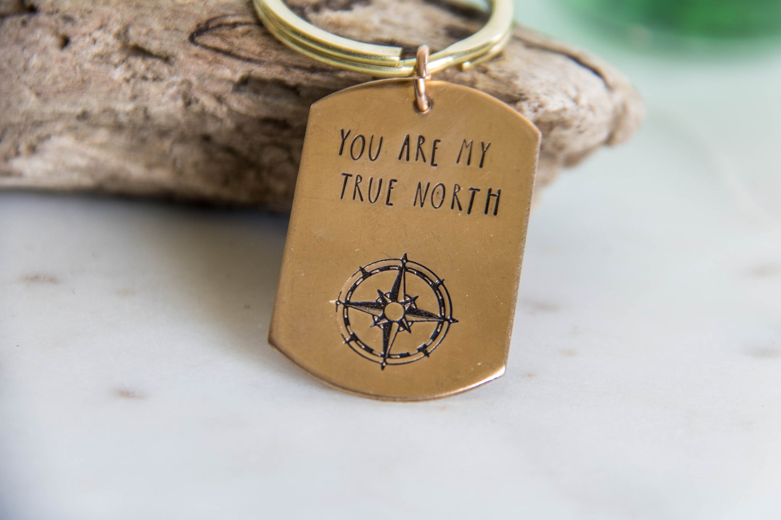 Compass Key Ring/true North Keyring/sailing Keychain/love Keyring ...