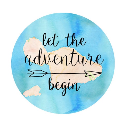Let the Adventure Begin Poster Graphic Design Word Art - Etsy