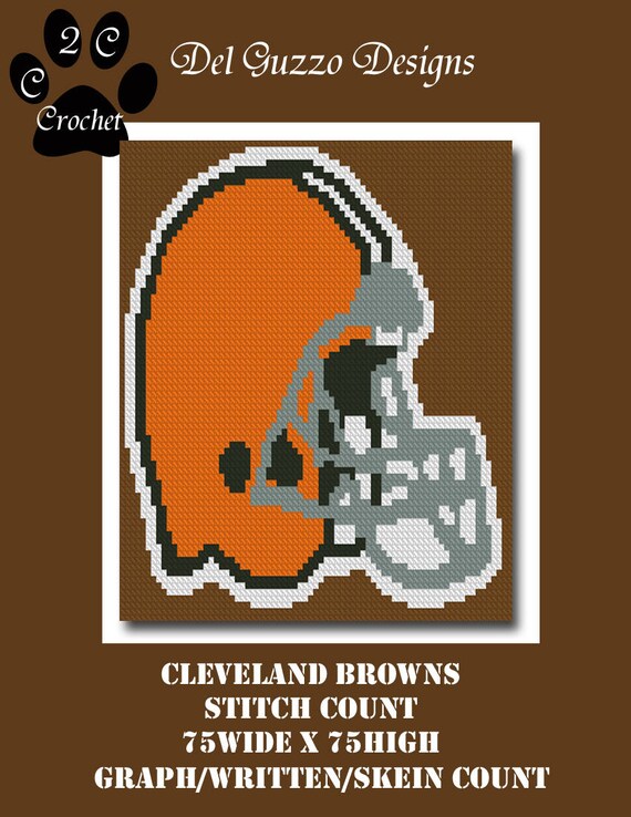 Football Helmet 75x75 C2C Crochet Graph Pattern WITH WRITTEN - Etsy