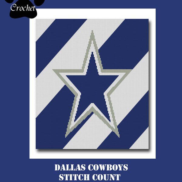 Dallas Cowboy Crochet Star Pattern - Etsy