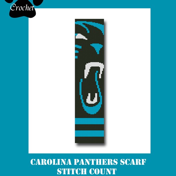 Panthers Scarf - Etsy