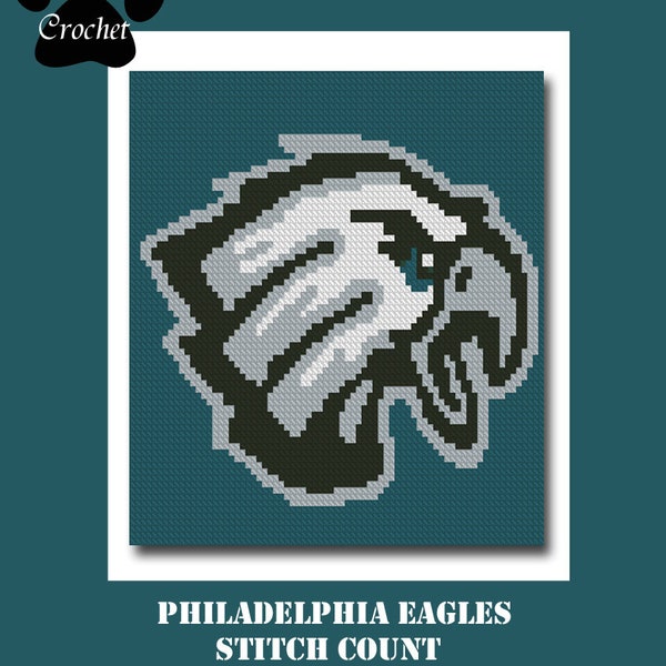 Philadelphia Eagles Crochet Graph - Etsy