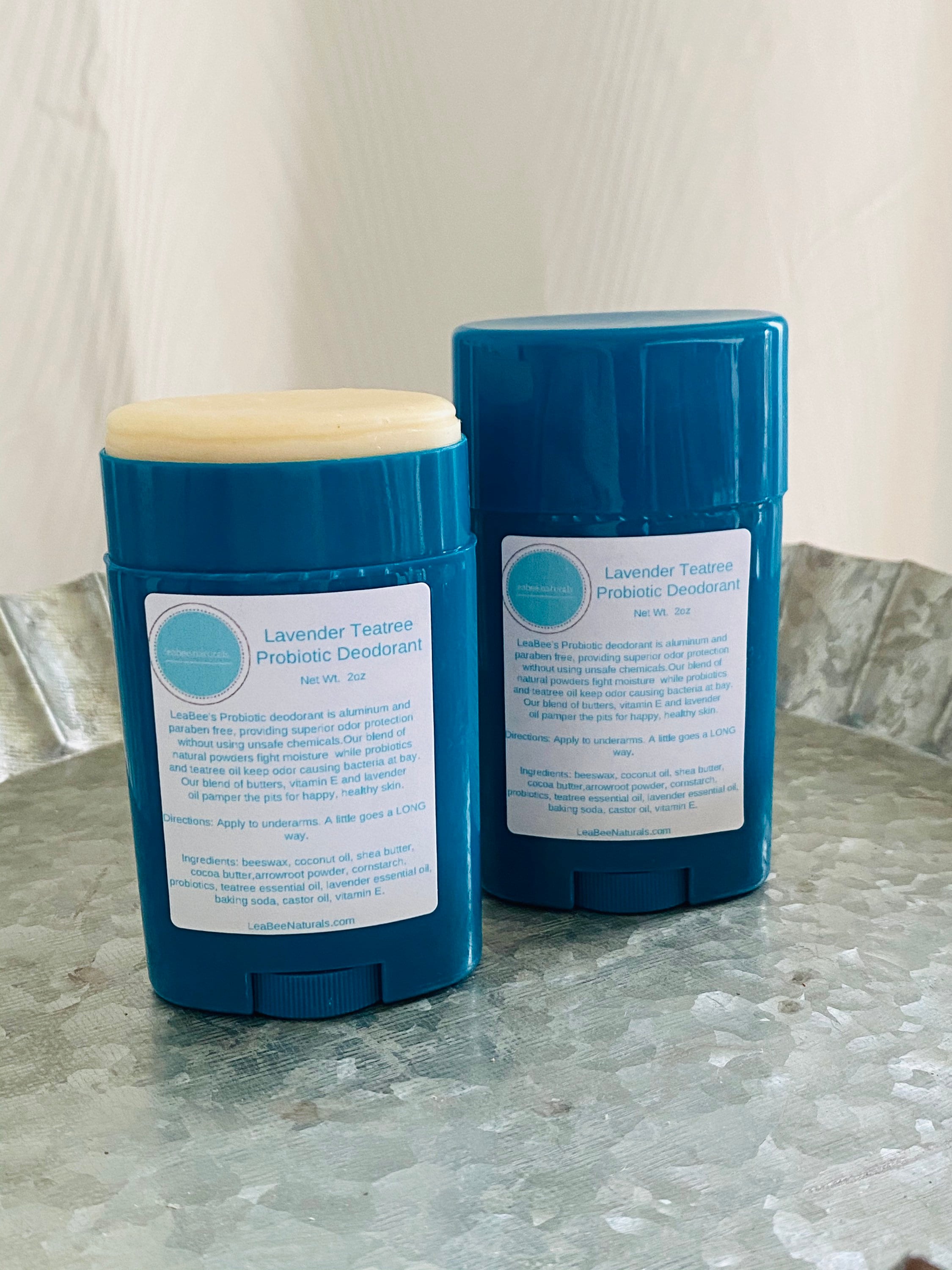 Leabee Naturals Probiotic Deodorant - Aluminum & Paraben Free! - Etsy