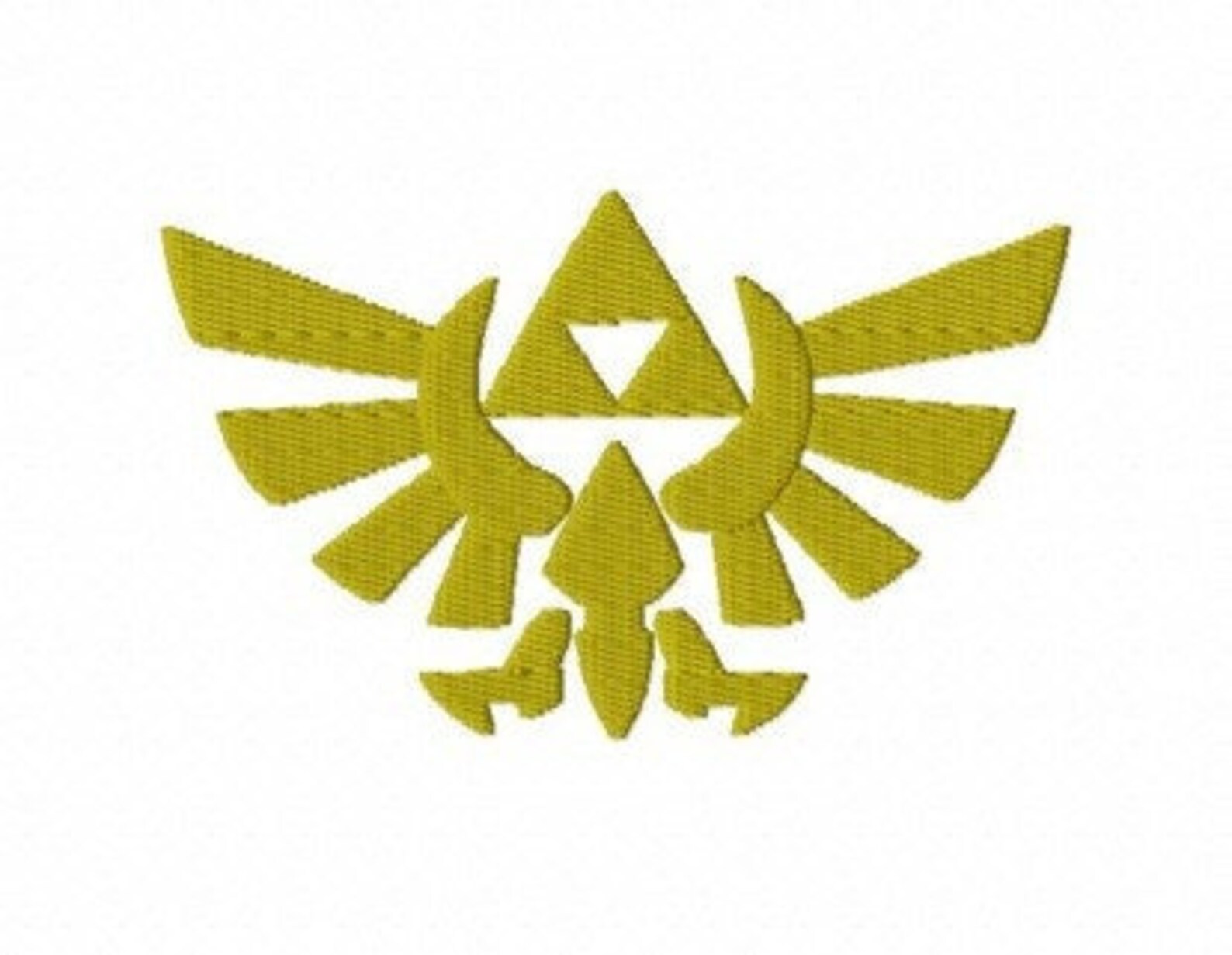 INSTANT DOWNLOAD. Zelda Inspired. Tri-force Embroidery Design. Royal ...