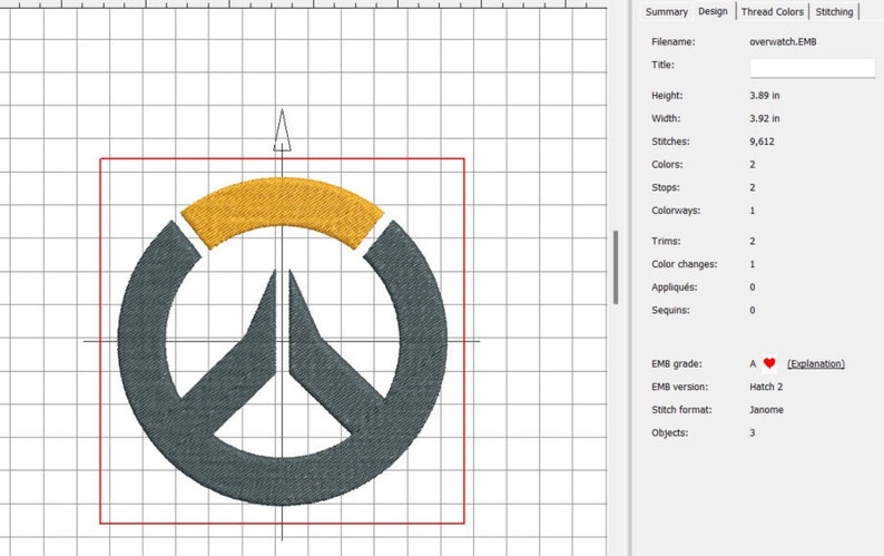 INSTANT DOWNLOAD. Overwatch Logo. Fill Embroidery Design - Etsy