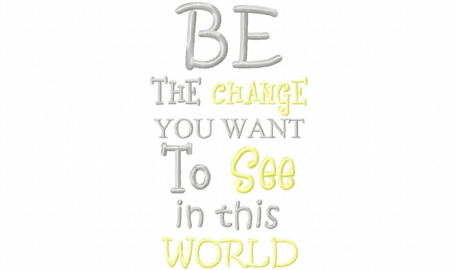 INSTANT Download.gandhi Inspired. Be the Change You Want to See in the ...