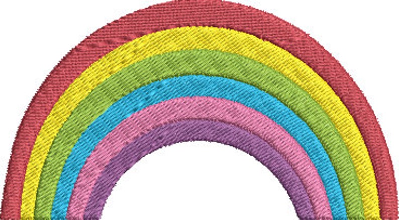 INSTANT DOWNLOAD. Rainbow. Fill Embroidery Design Pattern. Hope ...