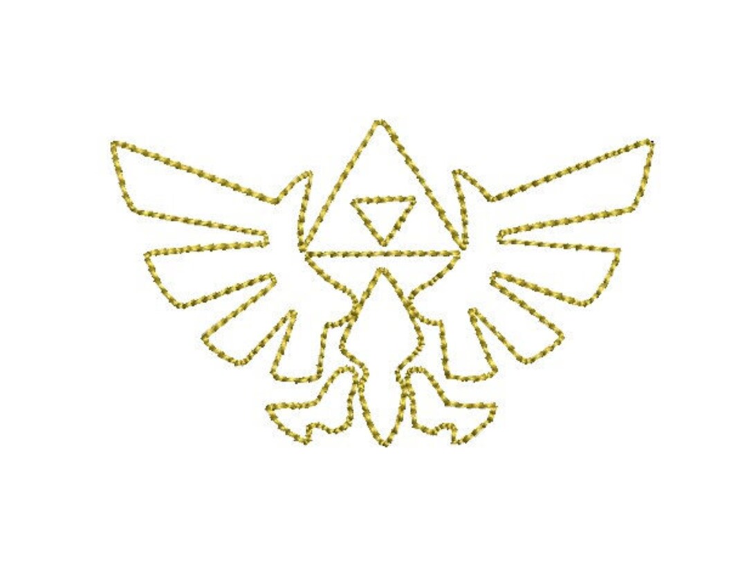 INSTANT DOWNLOAD. Zelda Inspired. 8 Sizes Tri-force Embroidery ...