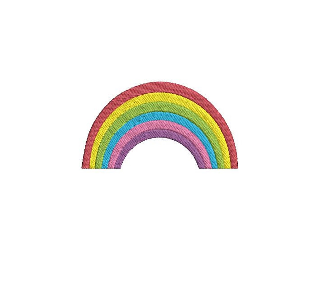 INSTANT DOWNLOAD. Rainbow. Fill Embroidery Design Pattern. Hope ...