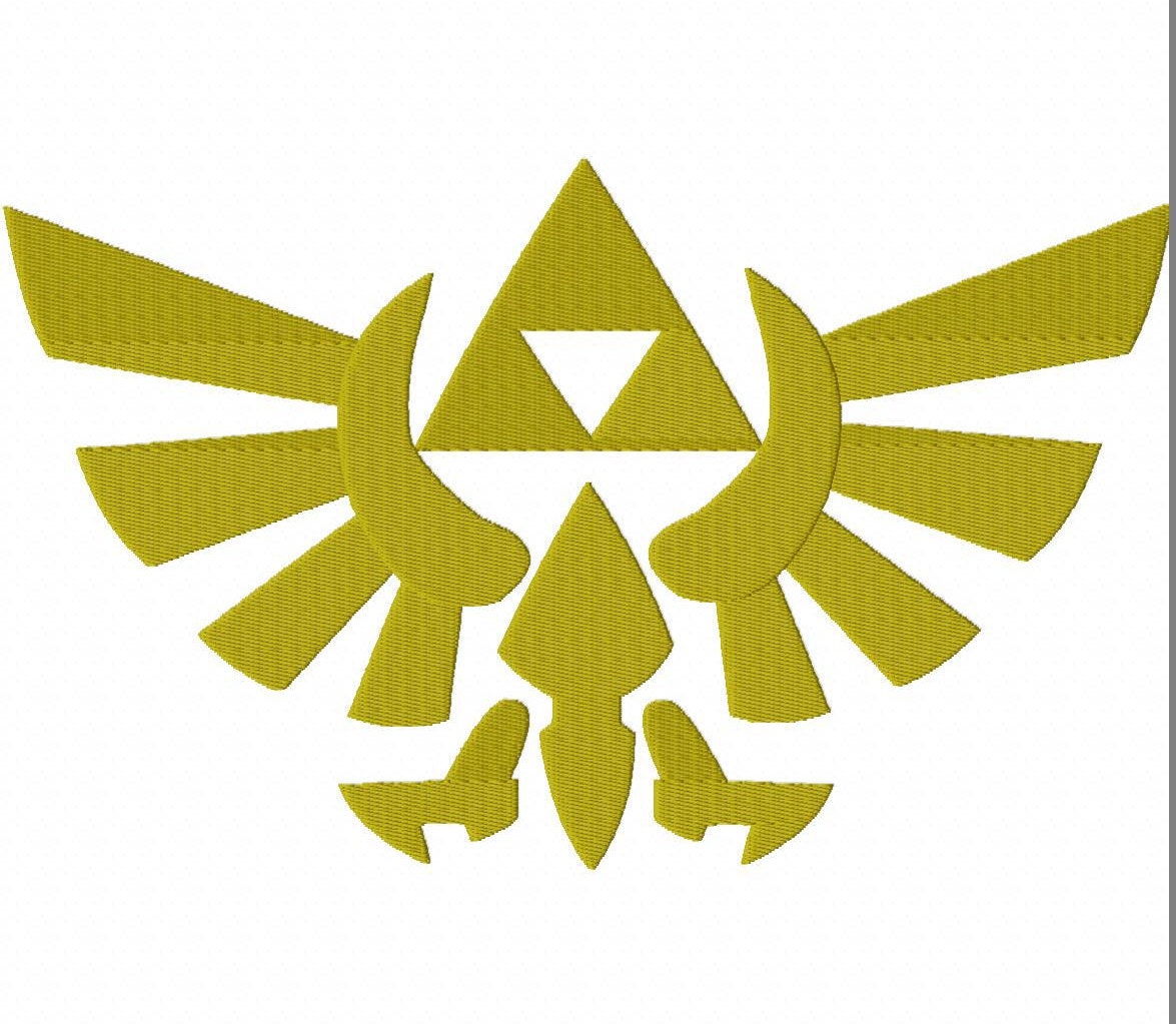 INSTANT DOWNLOAD. Zelda Inspired. Tri-Force embroidery Design. | Etsy