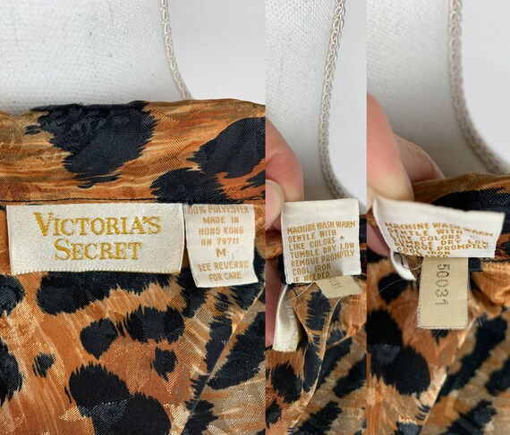 Vintage 1980s Victoria's Secret Leopard Print Pajama … - Gem
