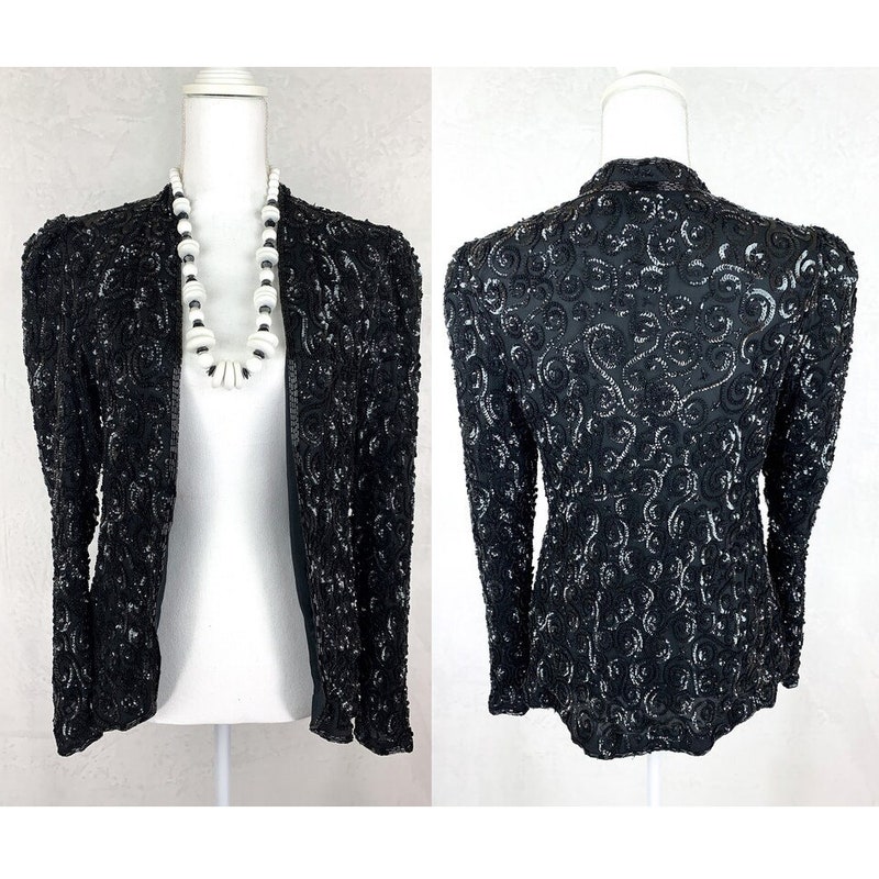 Sequin Jacket - Etsy