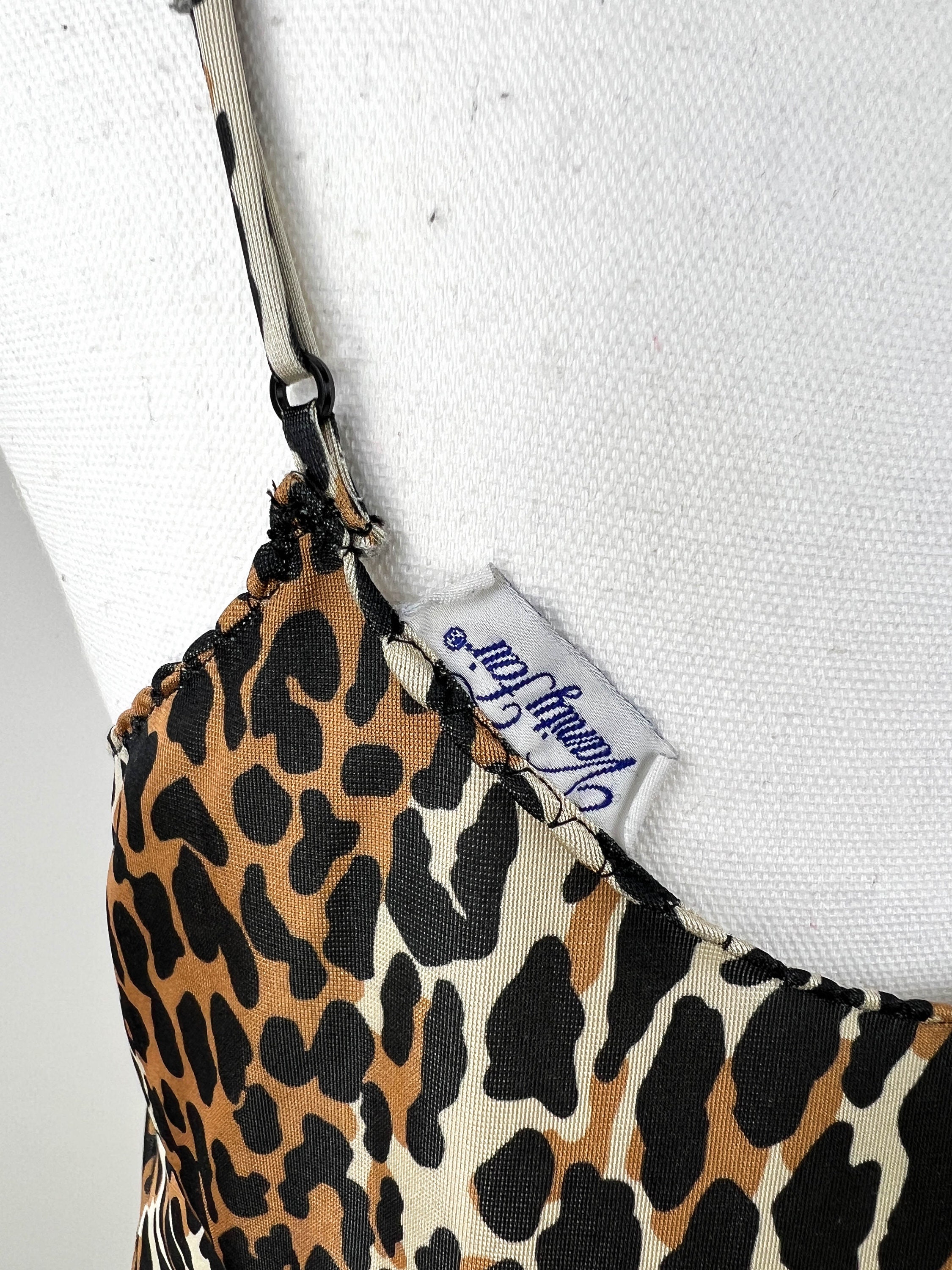 Vintage 1960s Vanity Fair Leopard Print Nightie Size Medium, 60s Vanity ...