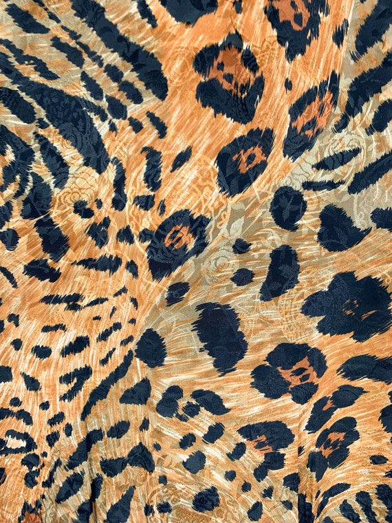 Vintage 1980s Victoria's Secret Leopard Print Pajama … - Gem