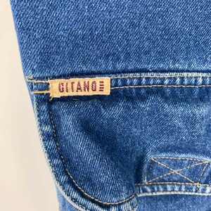 Vintage 80s 90s Gitano Men's Denim Vest Sz L, 90s Gitano Denim Utility ...