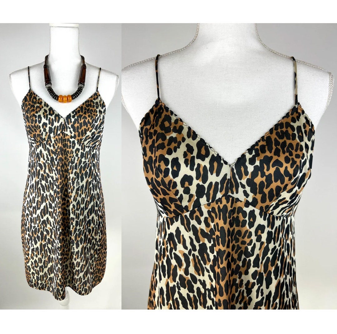 Vintage 1960s Vanity Fair Leopard Print Nightie Size Medium, 60s Vanity ...