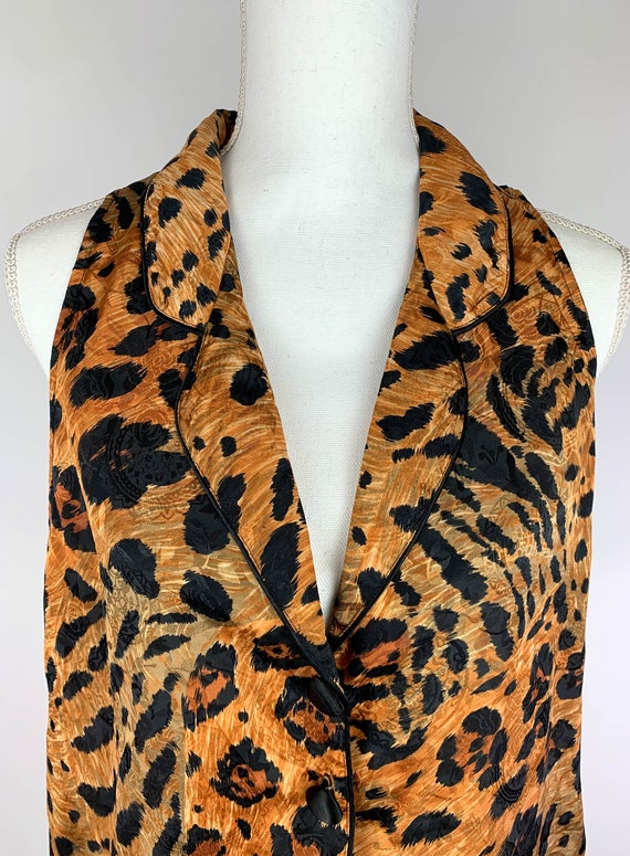 Vintage 1980s Victoria's Secret Leopard Print Pajama … - Gem
