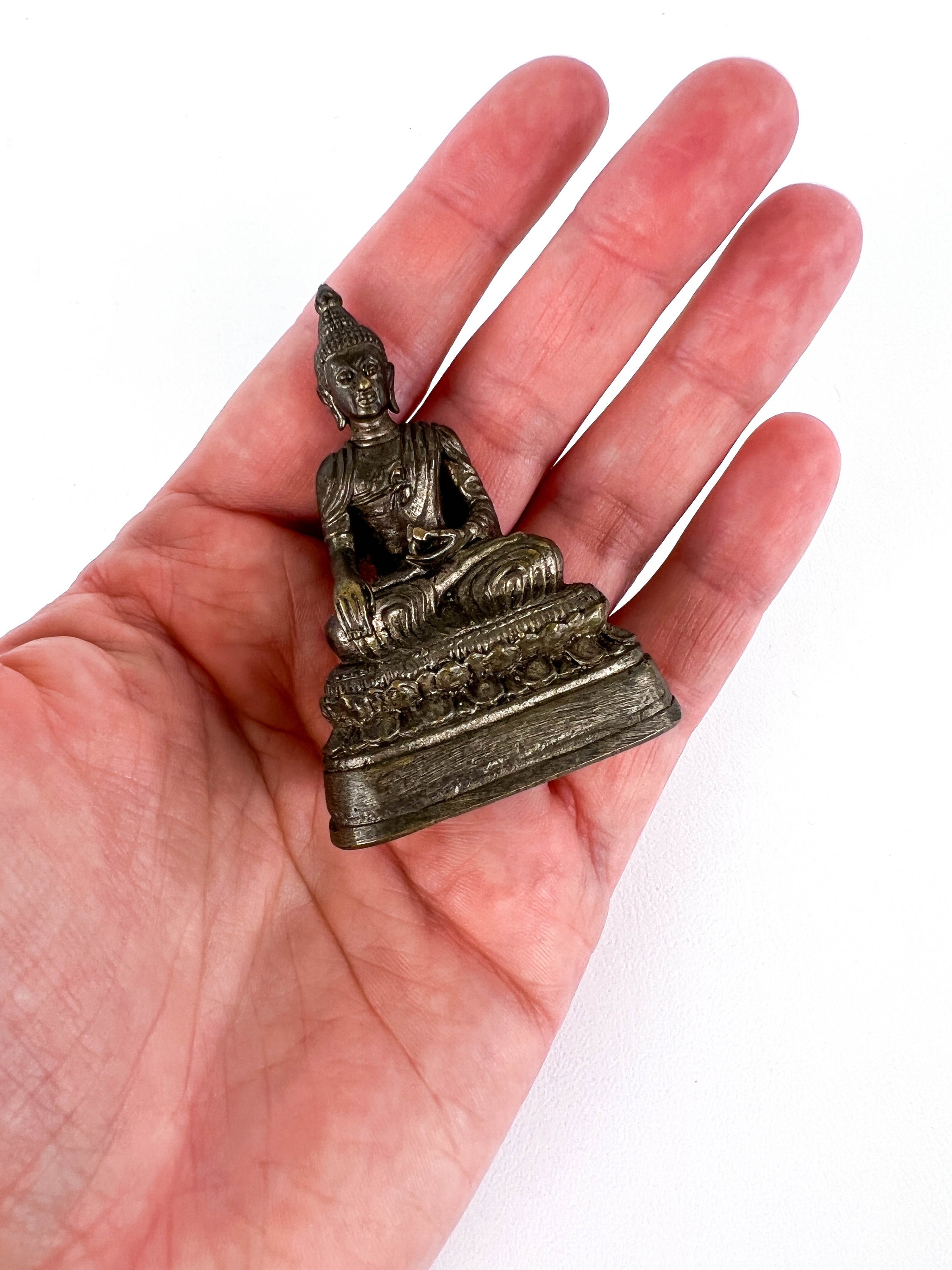 Vintage 1970s Small Brass Buddha Statue 2.33 Inches Tiny - Etsy