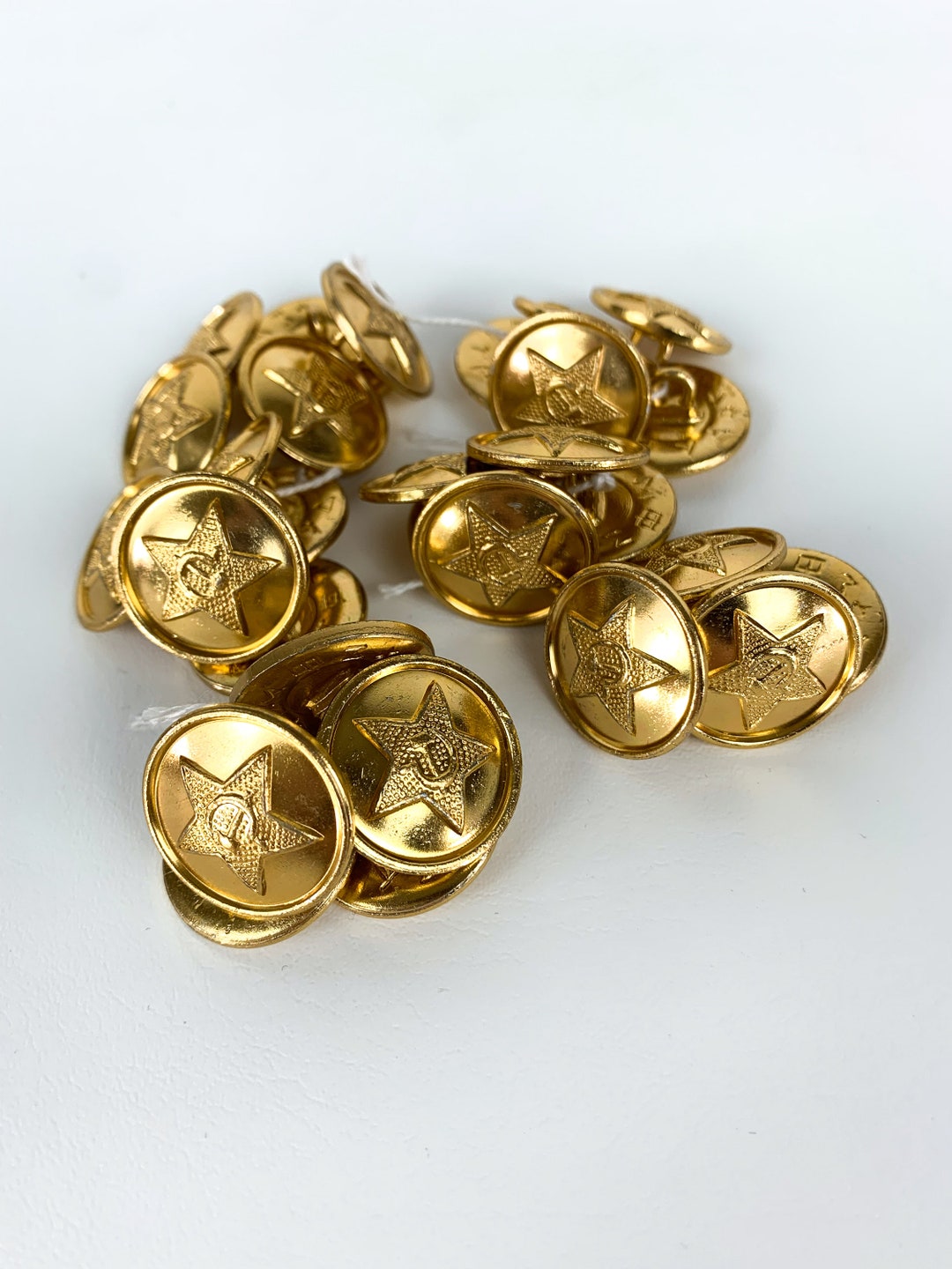 Set of 30 Vintage Soviet Uniform Buttons, Vintage Soviet Buttoms ...