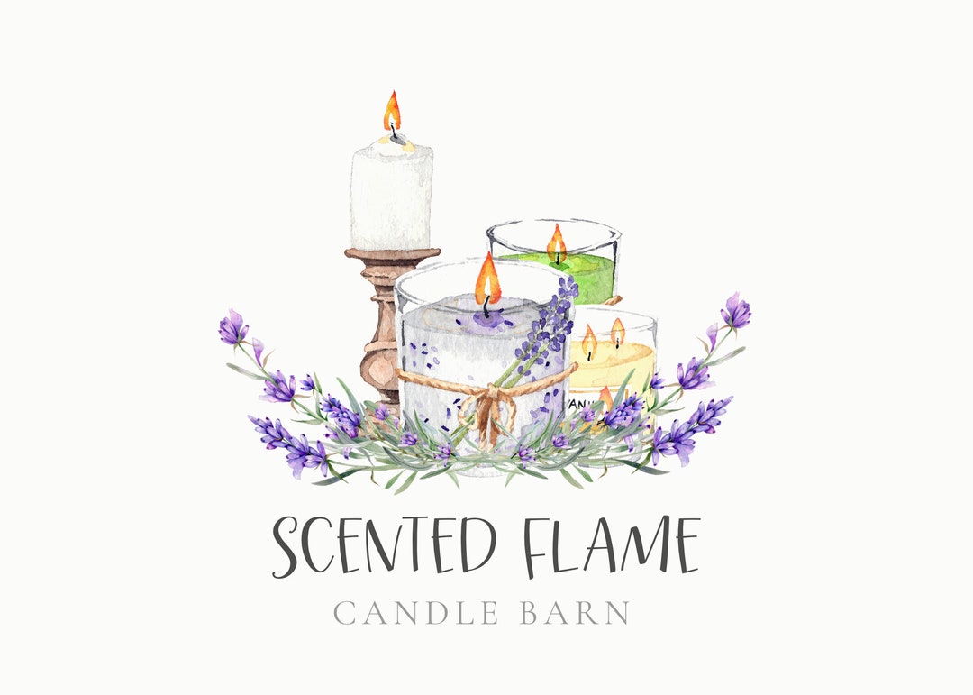 Candle Business Logo, Premade Logo, Candles, Business Branding, Website ...