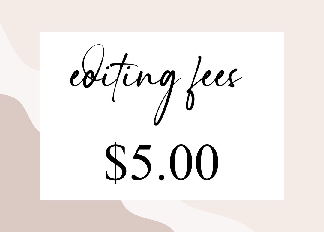 Editing Fees Existing Logo - Etsy