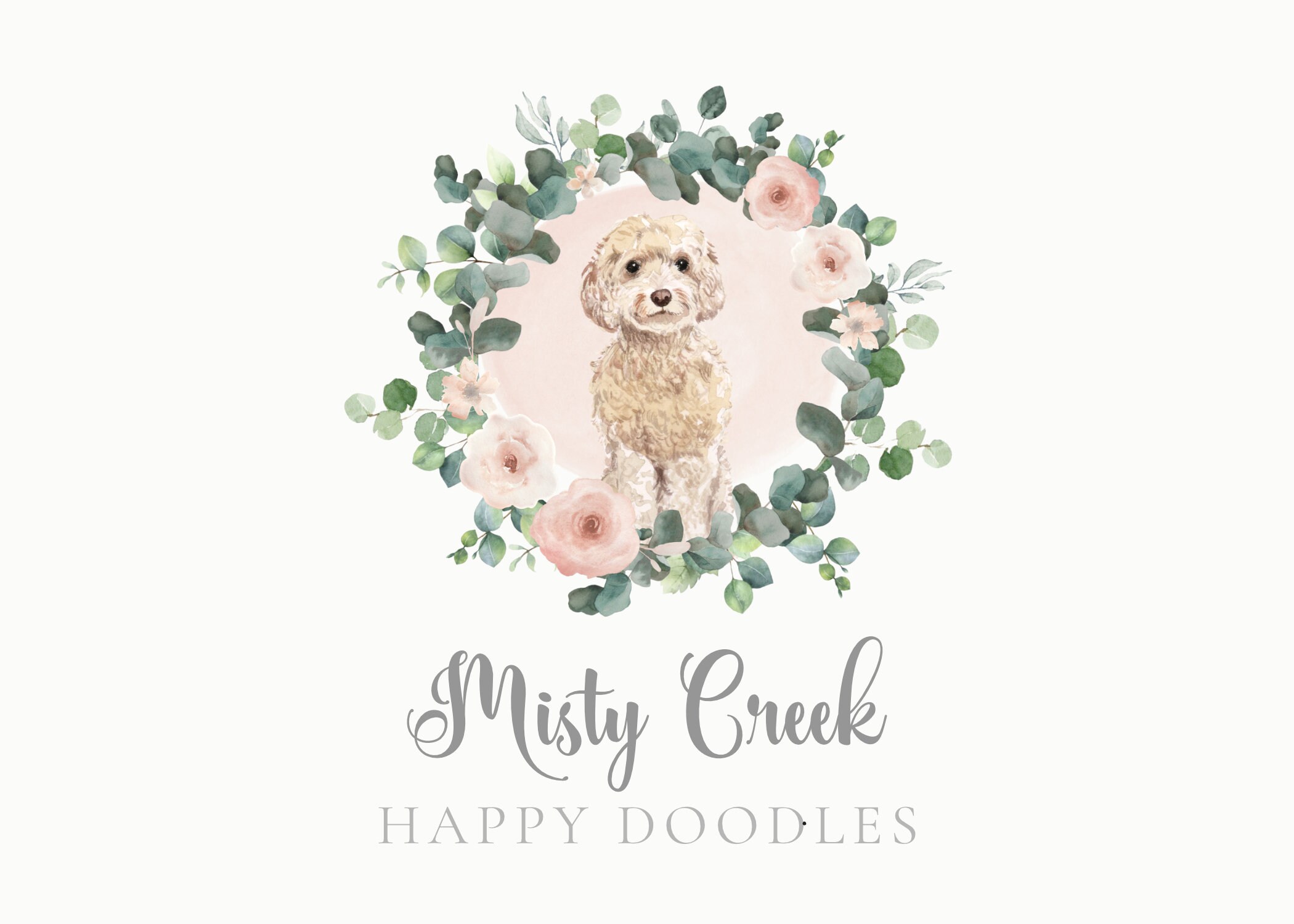 Premade Dog Breeder Logo Dog Logo Business Branding Doodle - Etsy