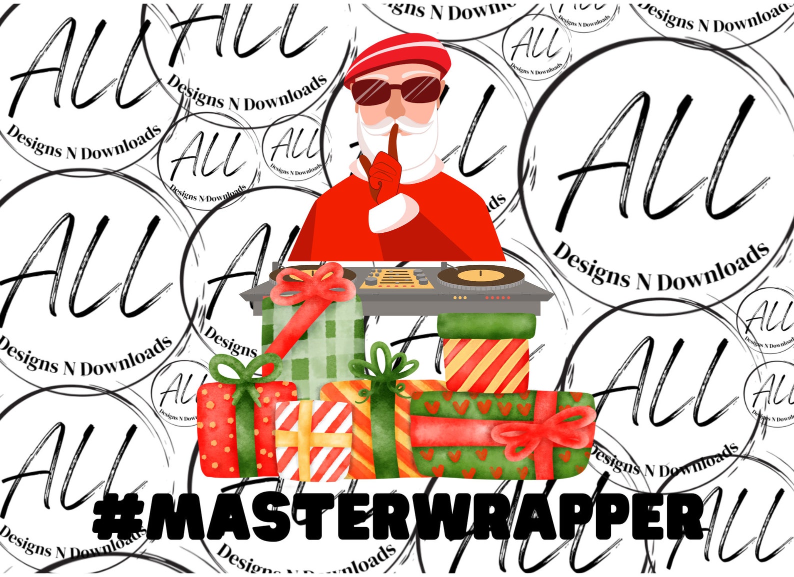 Master Wrapper Santa PNG FILE - Etsy